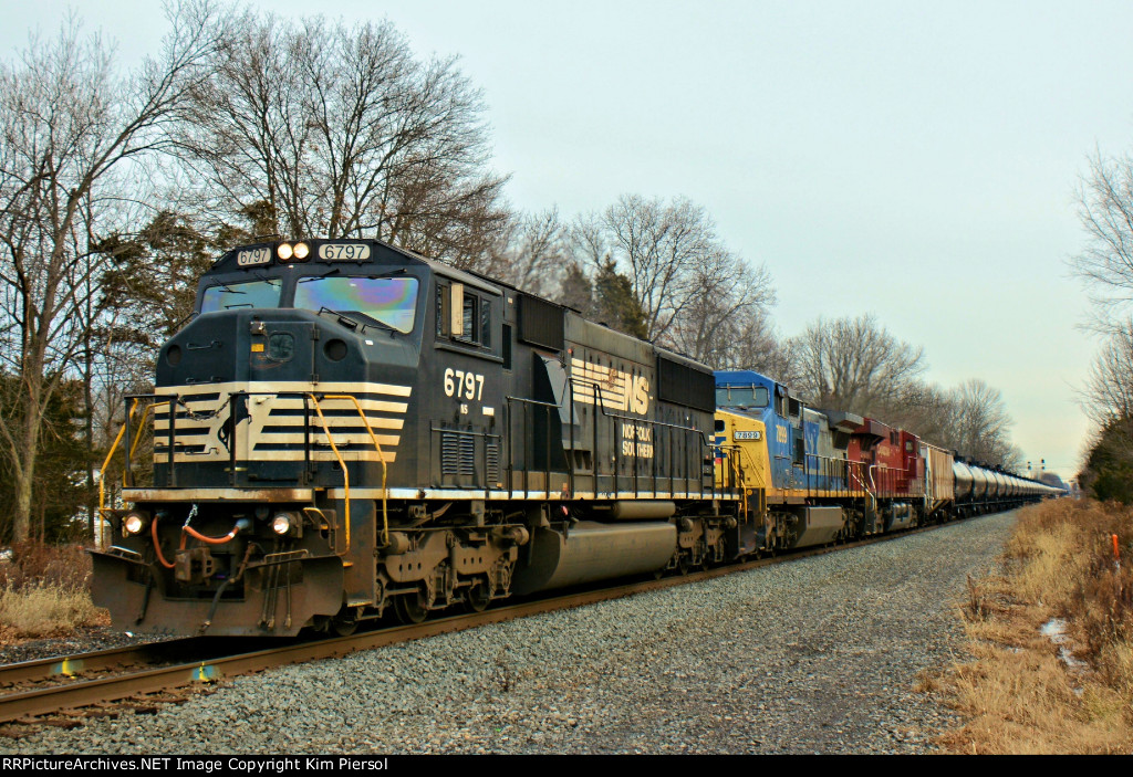 NS 6797 CSX 7899 CP 8812 65K Ethanol Empties